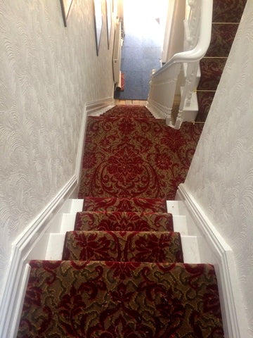 Axminster Carpets Medici Ruby Damask – Stonegate Carpets