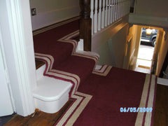 Brintons Carpets Bell Twist Ruby & Laura Ashley Raspberry Lovage Stair ...