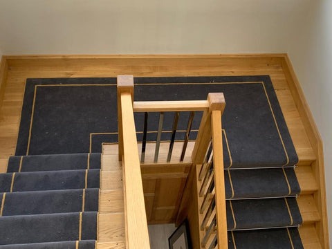 Ulster Carpets Ulster Velvet Charcoal, Honey Gold with Invicta Rope ...