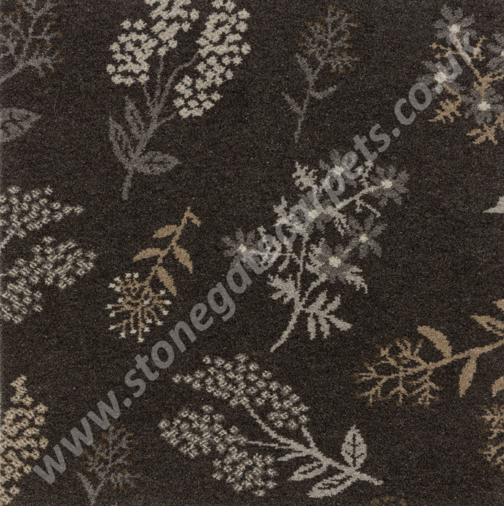 Brintons Carpets Purely Natural Flora and Fauna Wild Flower Graphite 10 ...