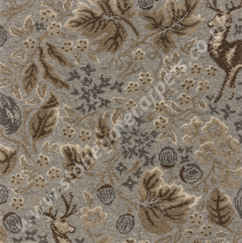 Brintons Carpets Purely Natural Flora and Fauna Woodland Stag Cloud 10/50388 – Stonegate Carpets