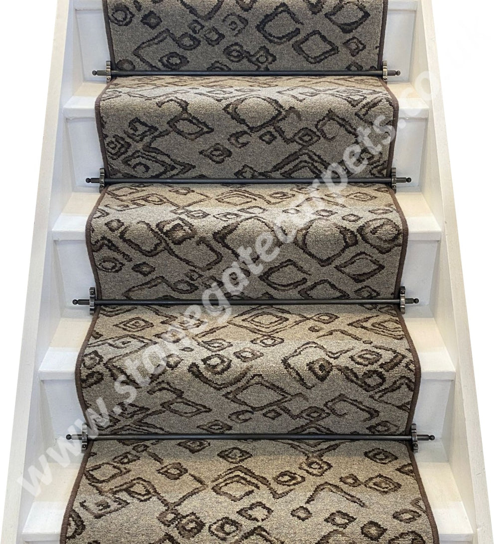 Ulster Carpets Natural Choice Patterns Batik Stair Runner with choice – Stonegate Carpets
