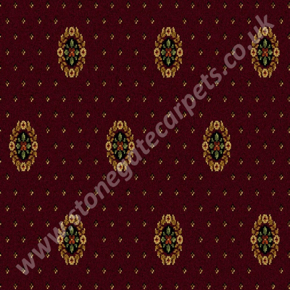 Ulster Carpets | Sheriden | Cameo Bordeaux 22 2614 Carpet Remnant ...